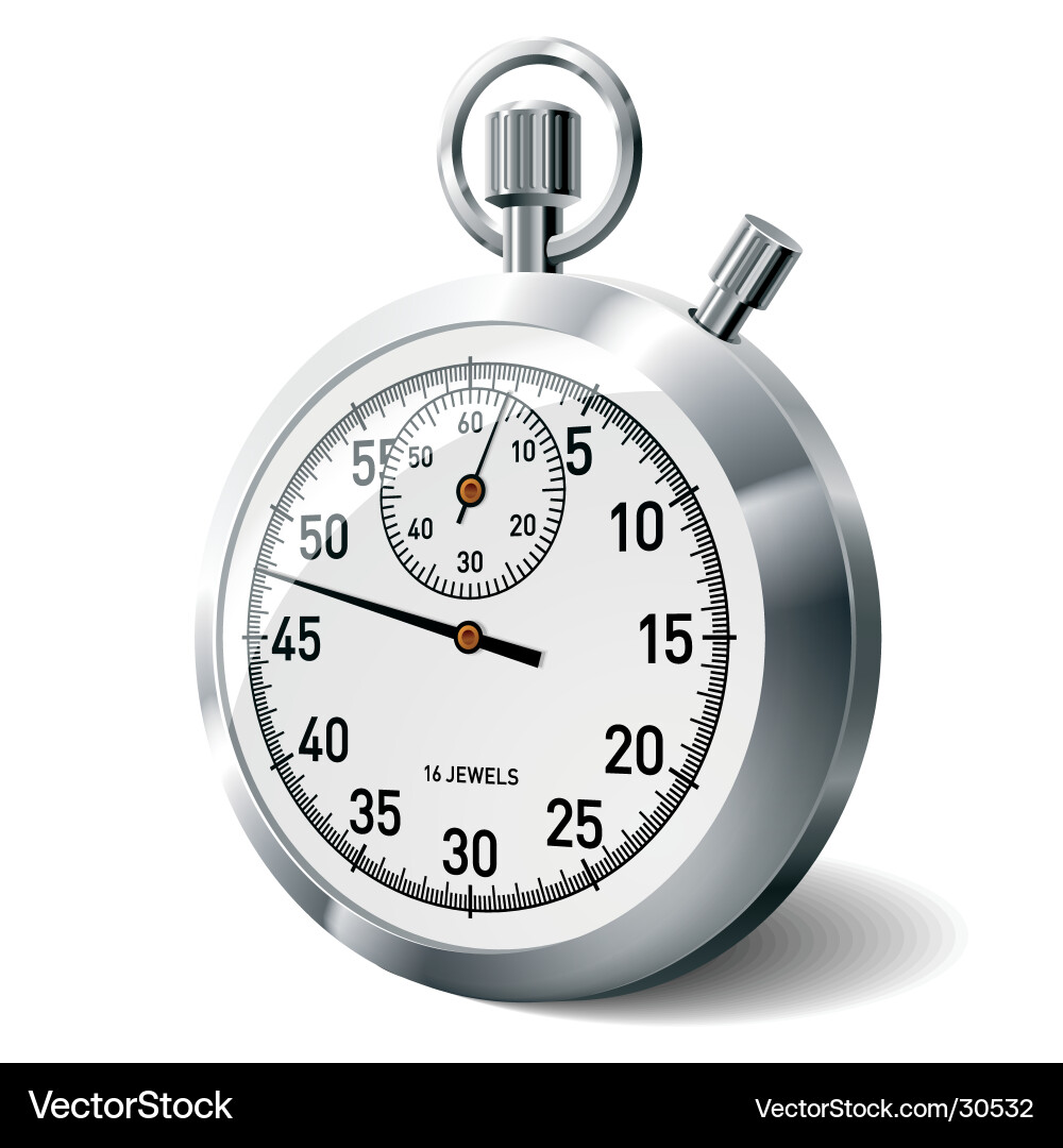 Stopwatch Royalty Free Vector Image - VectorStock
