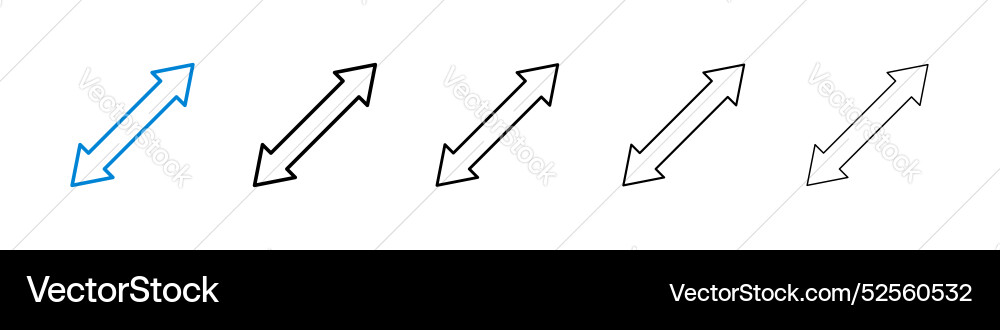 Two side icon set on white background Royalty Free Vector