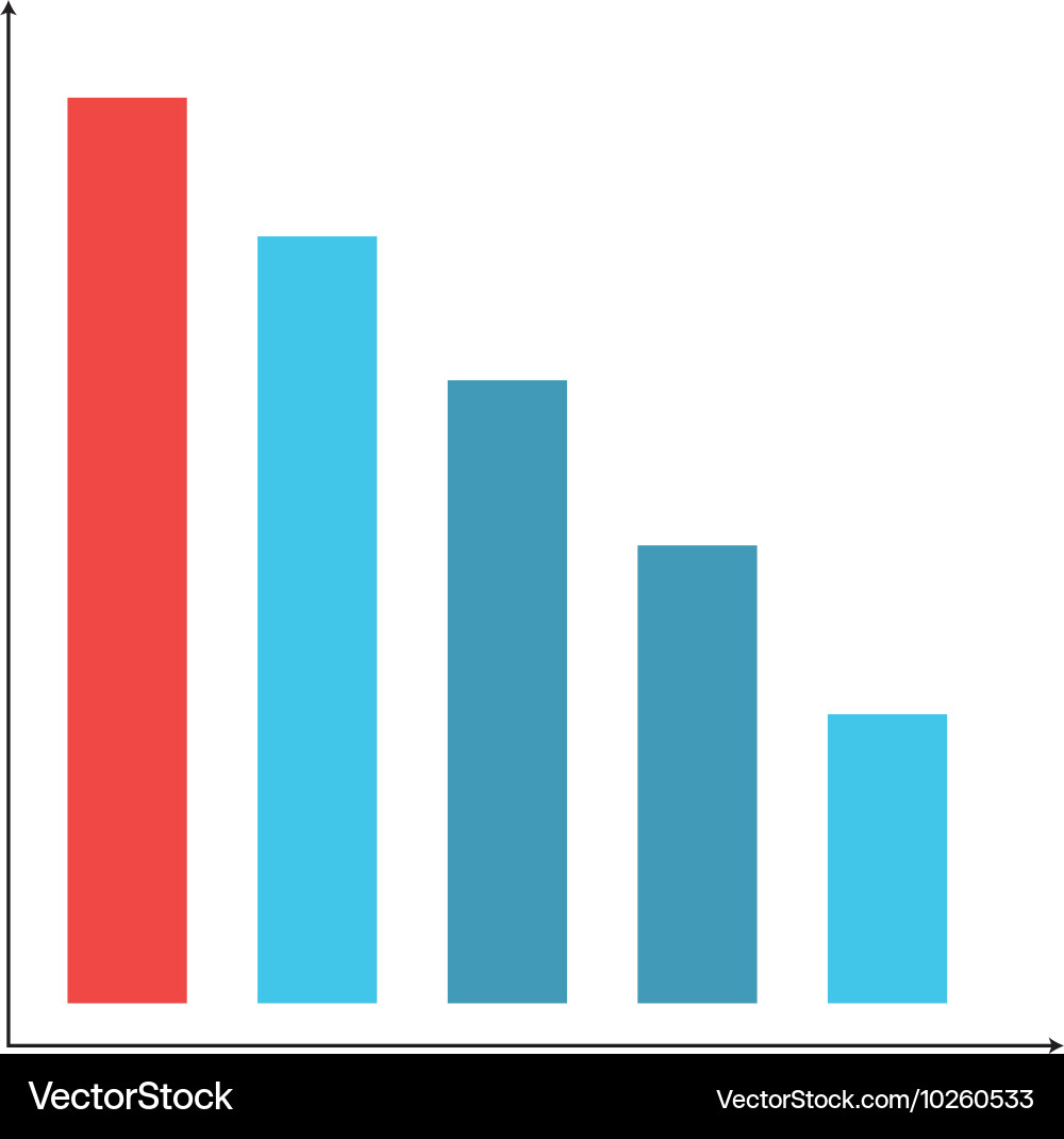 Bar graph icon Royalty Free Vector Image - VectorStock