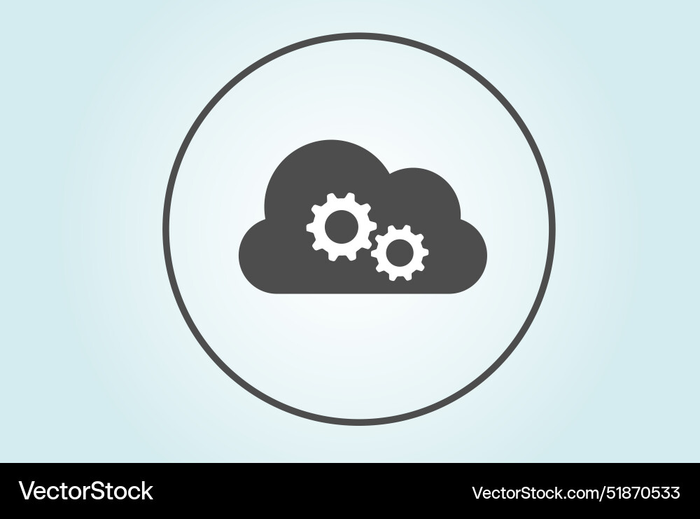 Cloud-settings Royalty Free Vector Image - VectorStock