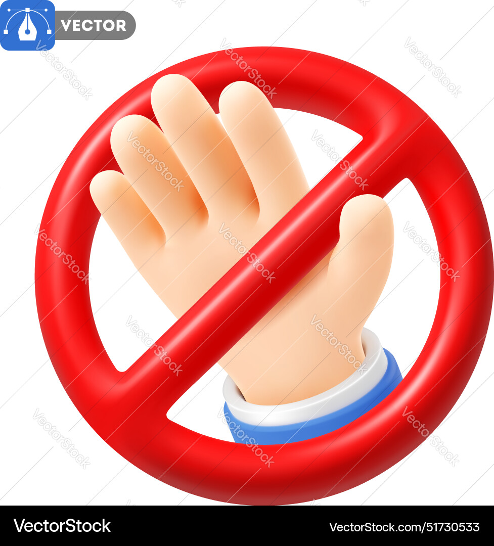 Crossed out circle prohibition sign icon Vector Image