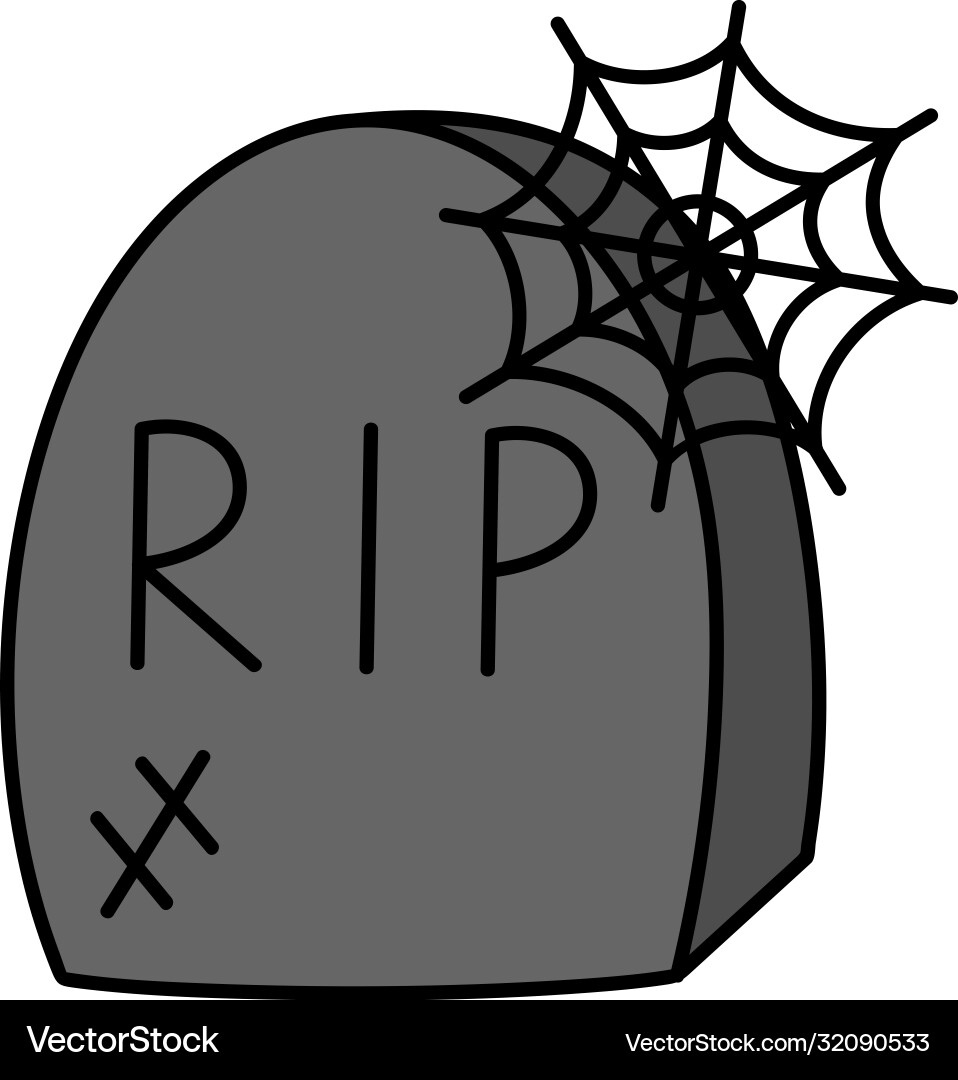 Gravestone Royalty Free Vector Image - VectorStock