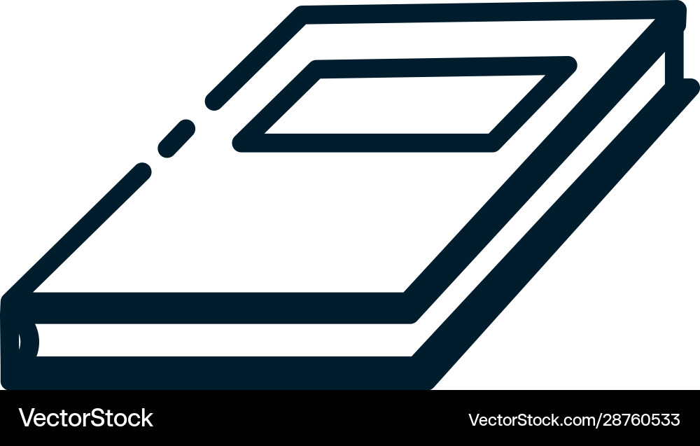 Isolated education book design Royalty Free Vector Image