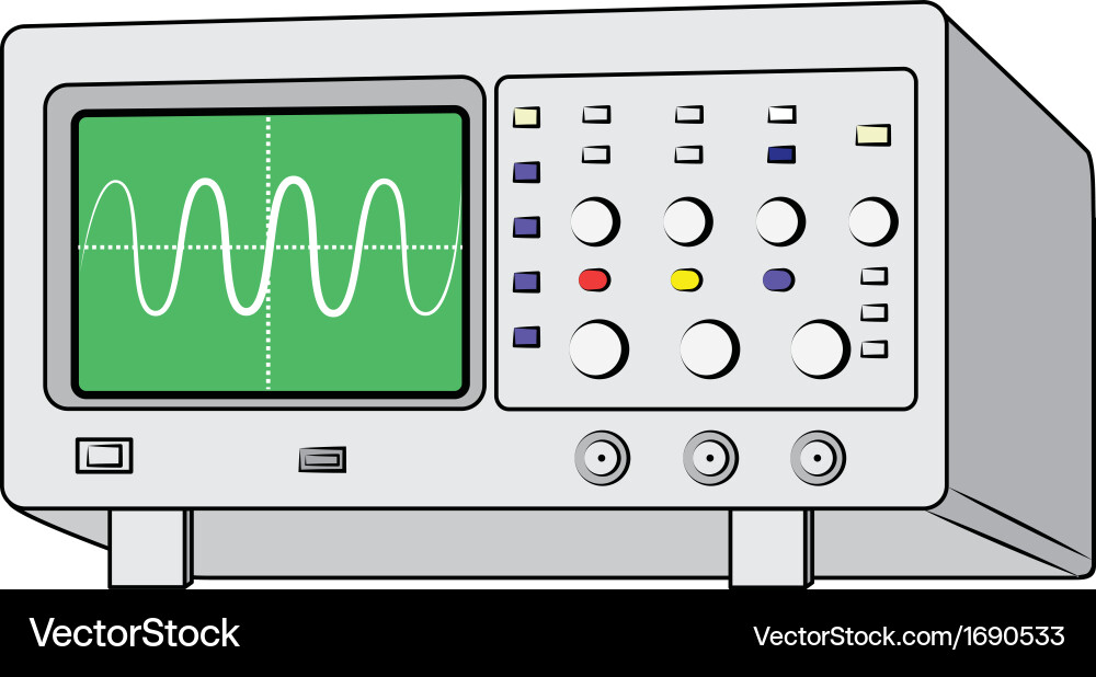 Oscilloscope Royalty Free Vector Image - VectorStock