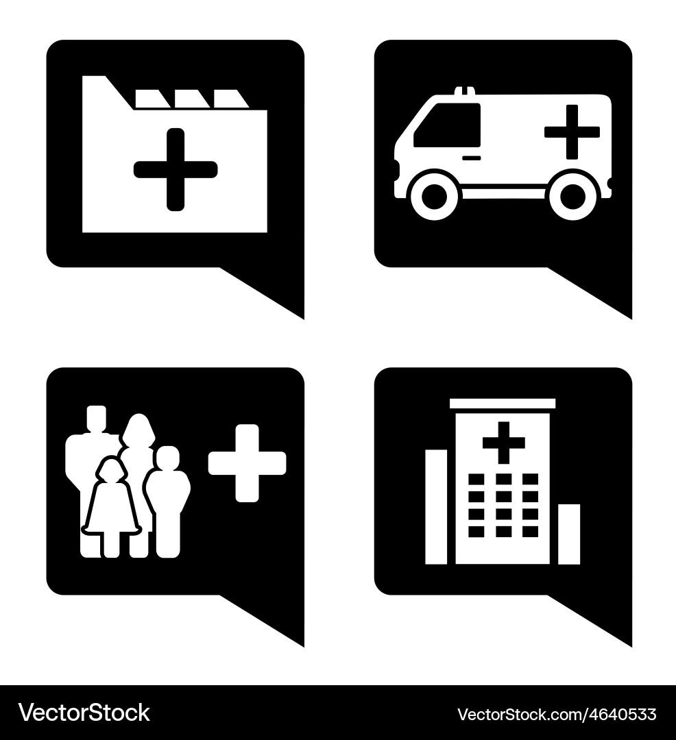 Set medical pointer Royalty Free Vector Image - VectorStock