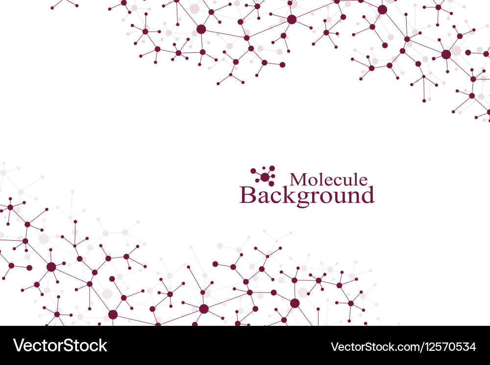 Modern structure molecule dna atom Royalty Free Vector Image