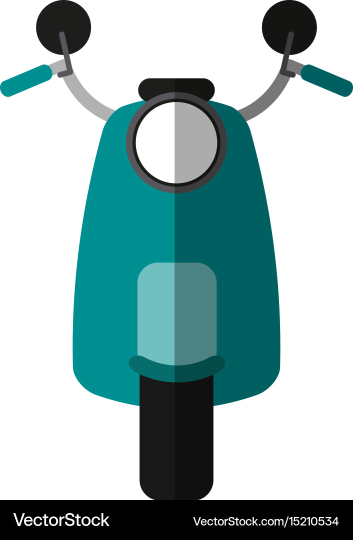 Motorcycle flat shadow Royalty Free Vector Image