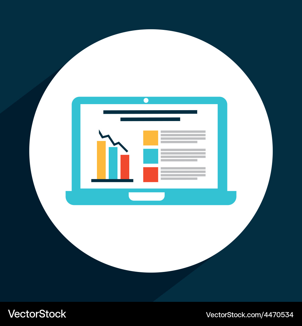 Statistics graph Royalty Free Vector Image - VectorStock