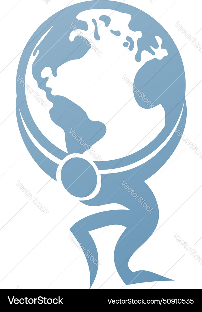 Atlas strength icon Royalty Free Vector Image - VectorStock