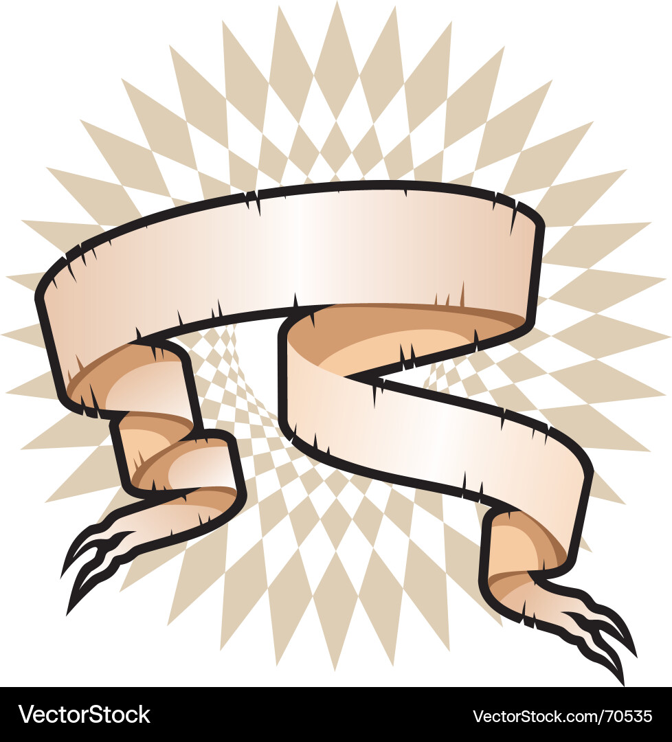 Banner scroll Royalty Free Vector Image - VectorStock