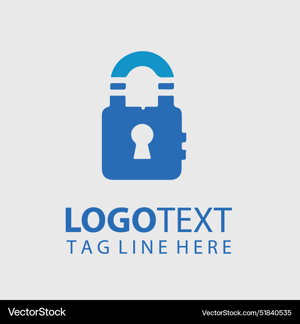Lock logo Royalty Free Vector Image - VectorStock