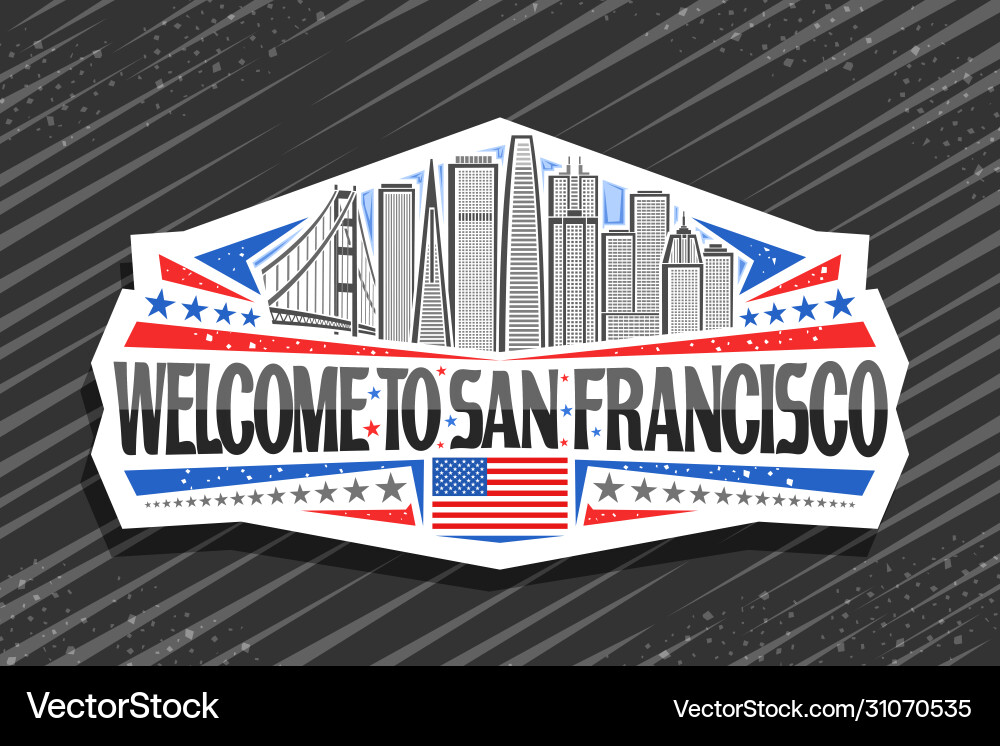 Logo für San francisco Lizenzfreies Vektorbild