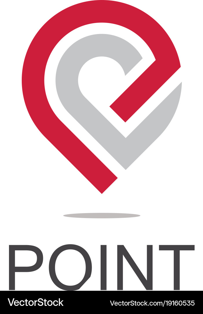 Point logo Royalty Free Vector Image - VectorStock