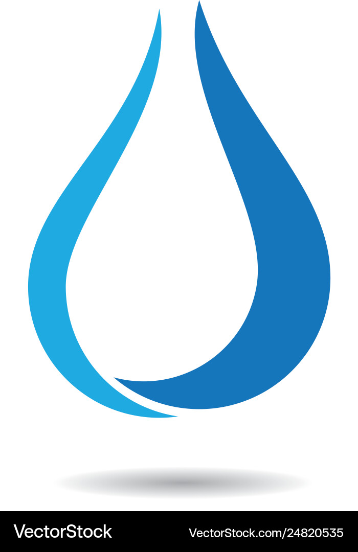 Wassertropfen Symbol Lizenzfreies Vektorbild