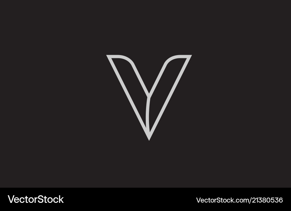 Black Letter V Logo