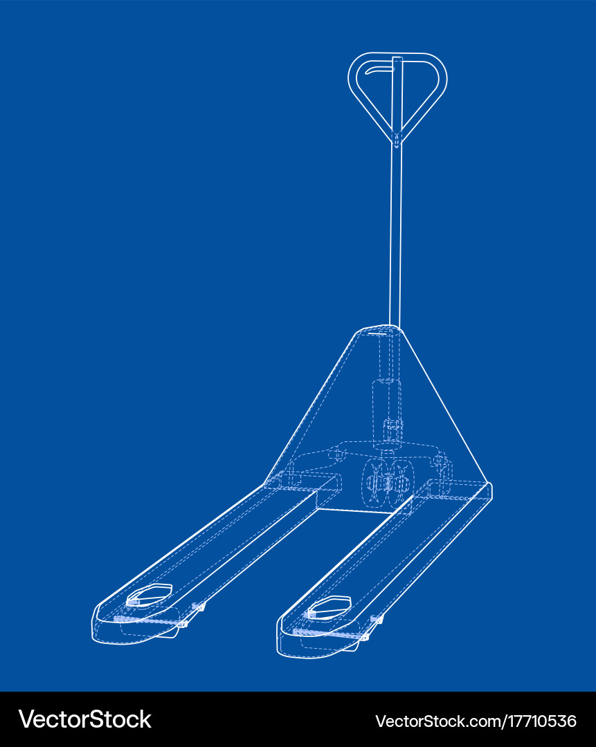 Hand pallet truck Royalty Free Vector Image - VectorStock