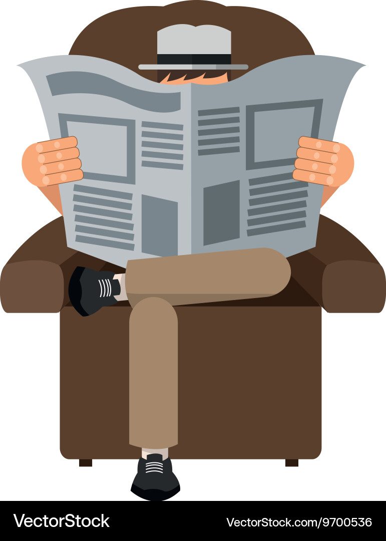 Reading Newspaper Icon