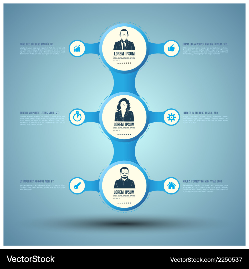 Circle relationship business concepts Royalty Free Vector