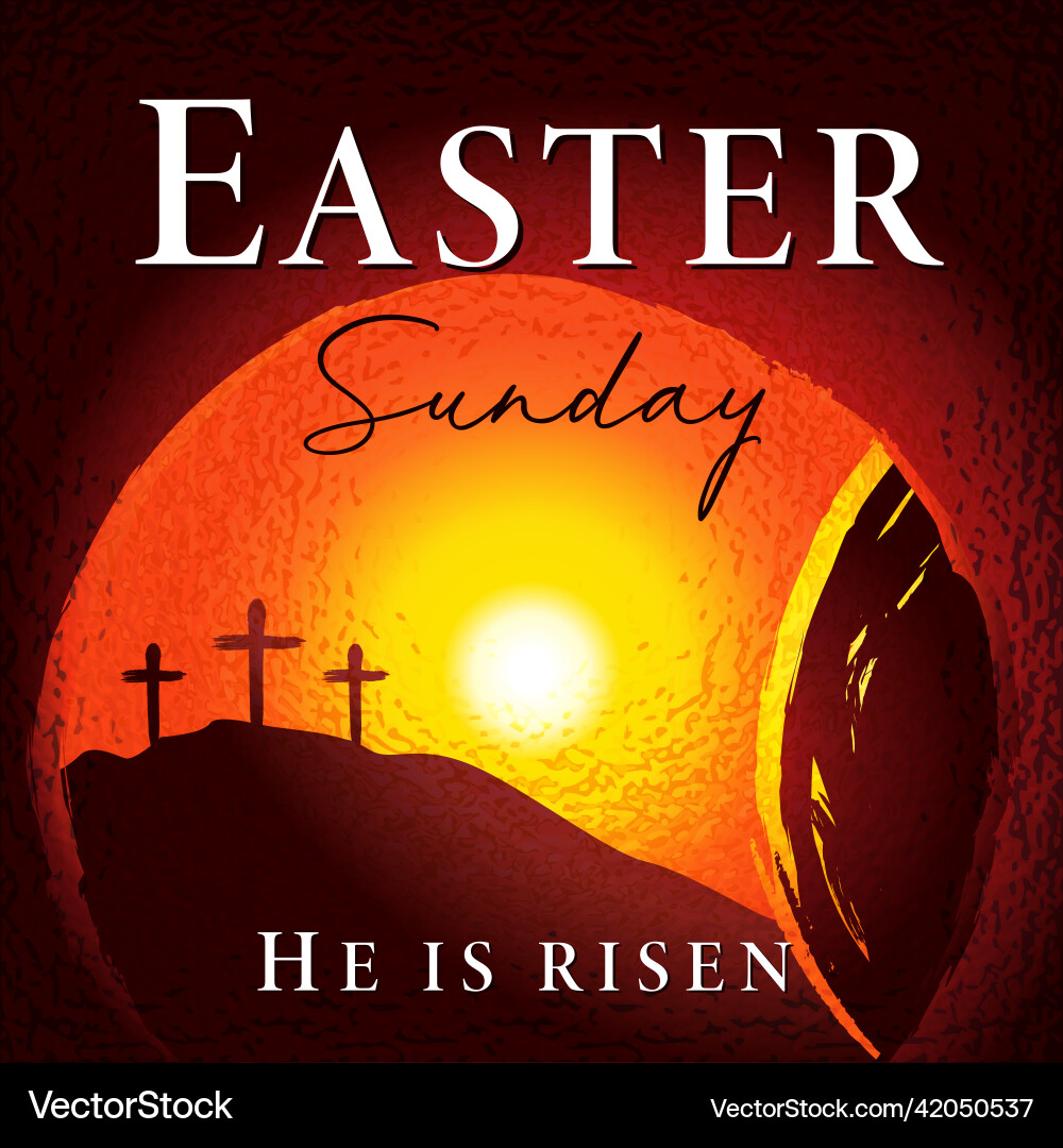 Easter He Is Risen Tomb