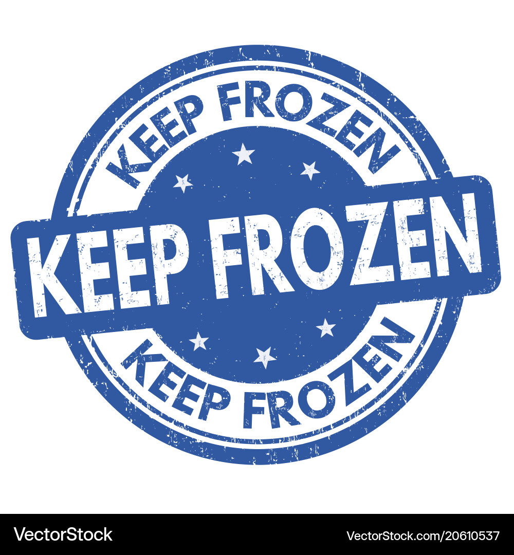 Frozen Grunge Rubber Stamp Royalty Free Vector Image