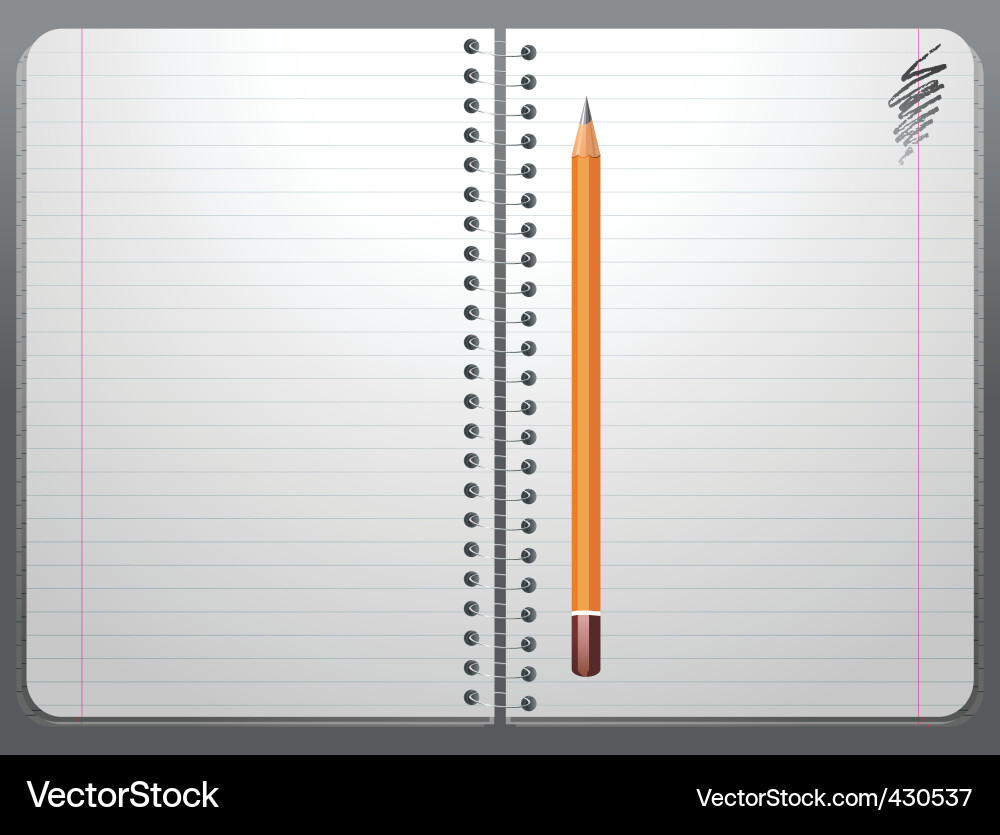Notebook Royalty Free Vector Image - VectorStock