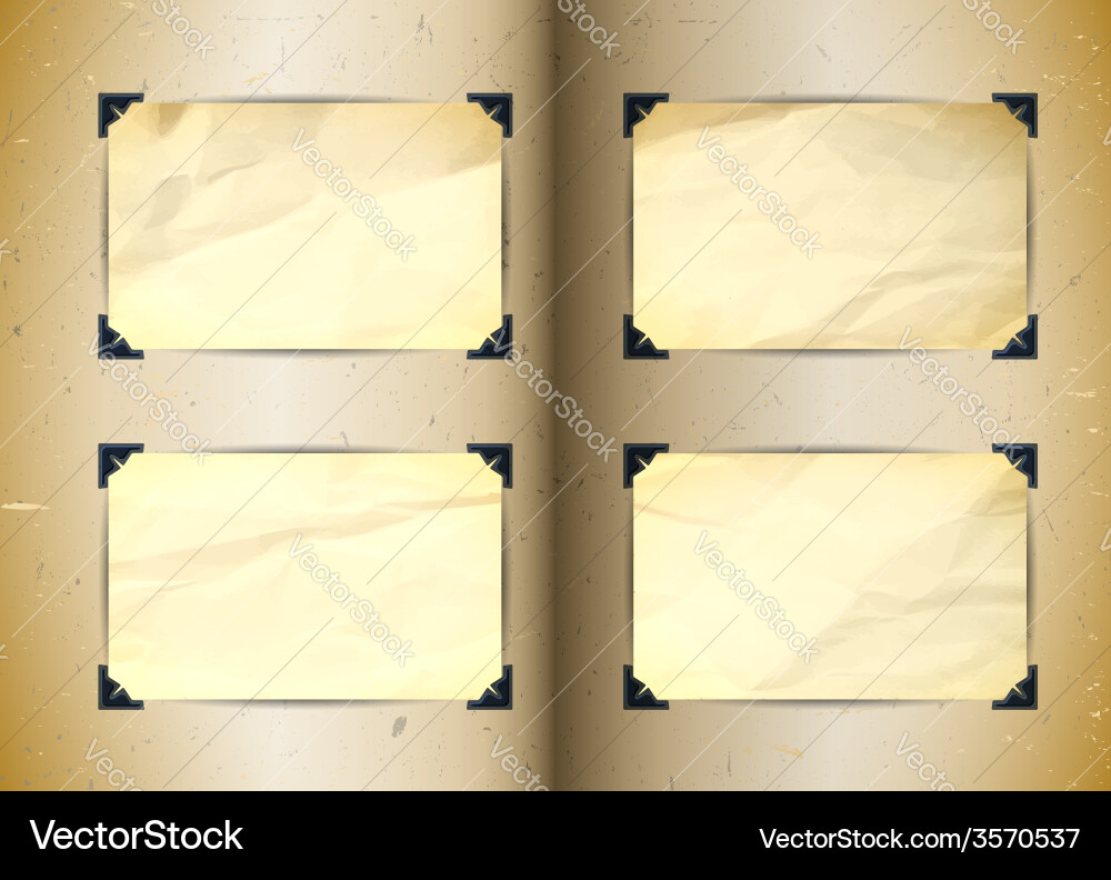 Vintage photo album Royalty Free Vector Image - VectorStock