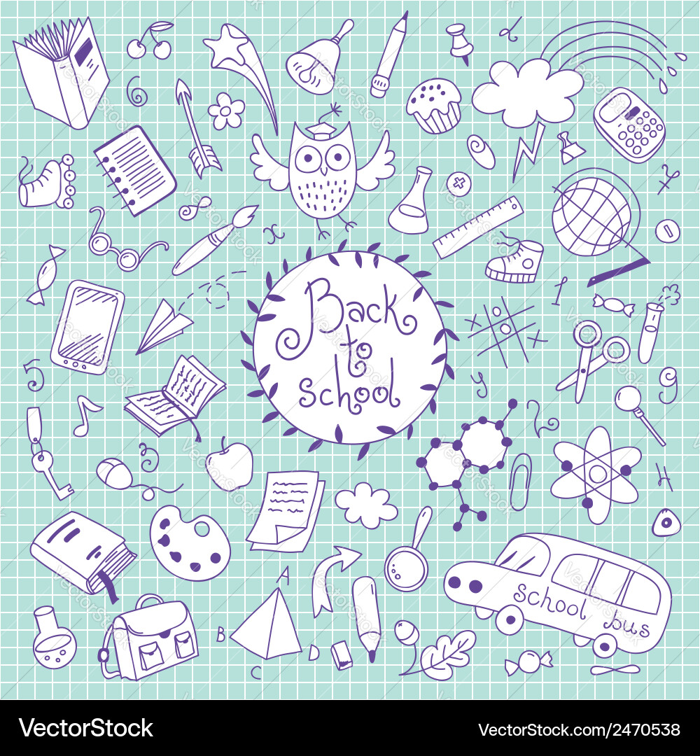 Back to school Royalty Free Vector Image - VectorStock
