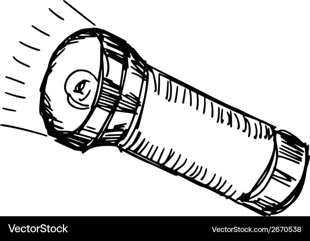 Flashlight Royalty Free Vector Image - VectorStock