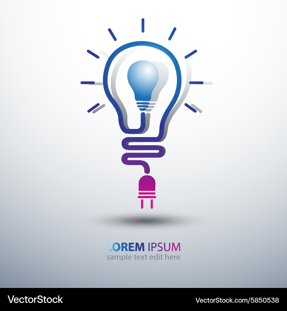 Light bulb idea Royalty Free Vector Image - VectorStock