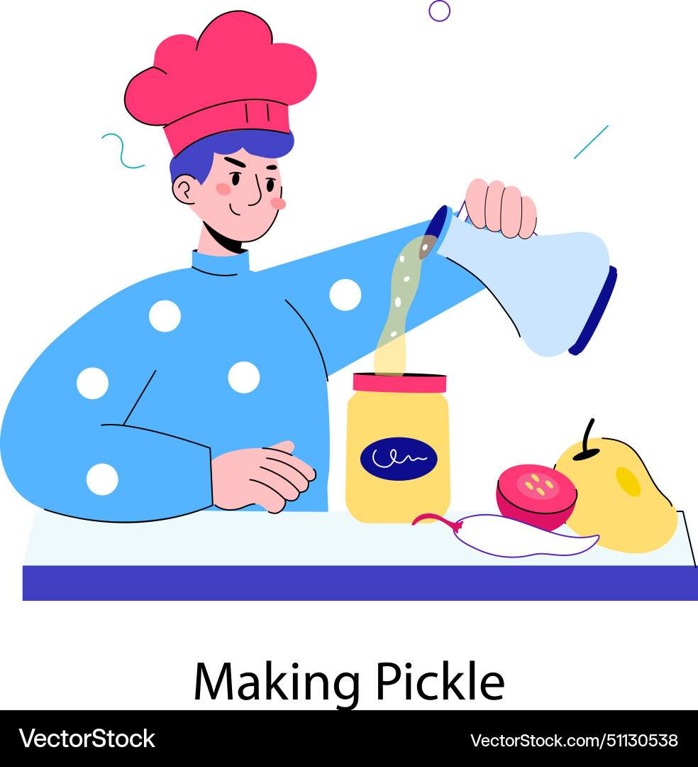 Making pickle Royalty Free Vector Image - VectorStock