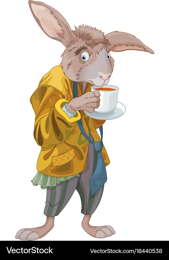 March hare Royalty Free Vector Image - VectorStock