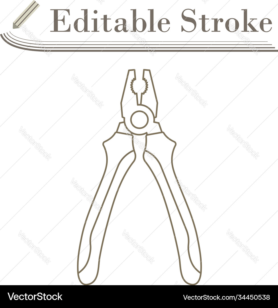 Pliers tool icon Royalty Free Vector Image - VectorStock