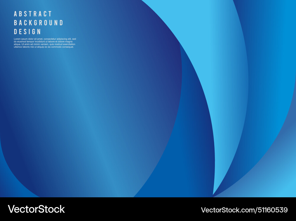 Abstract blue color background dynamic shapes Vector Image