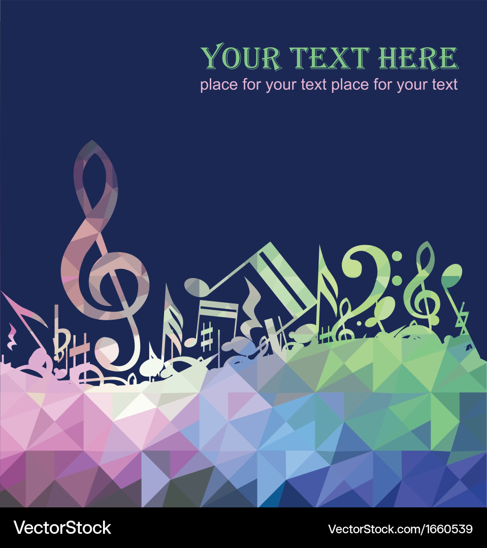 Colorful music background Royalty Free Vector Image