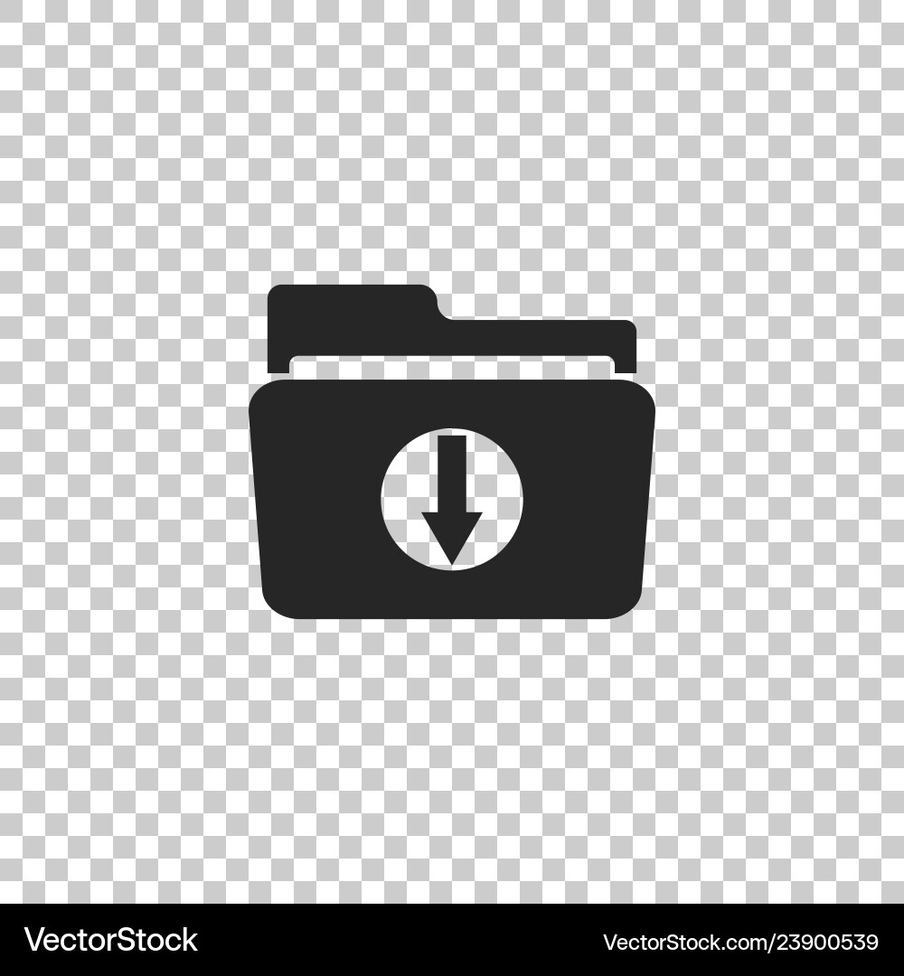 Download arrow with folder icon isolated Vector Image