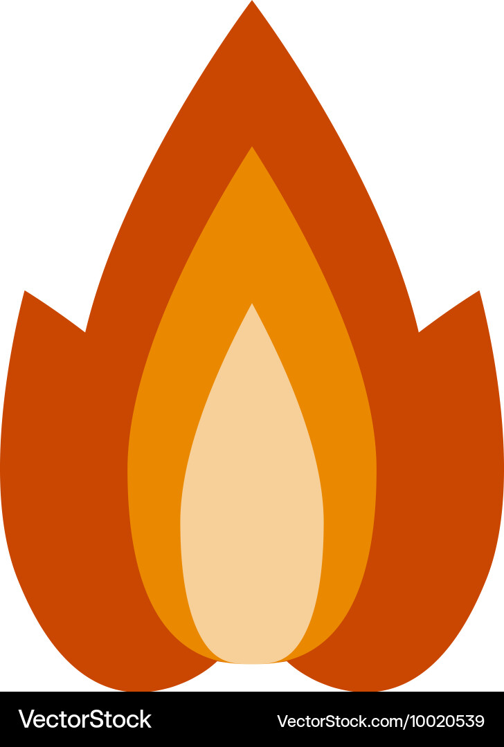 Fire flame Royalty Free Vector Image - VectorStock