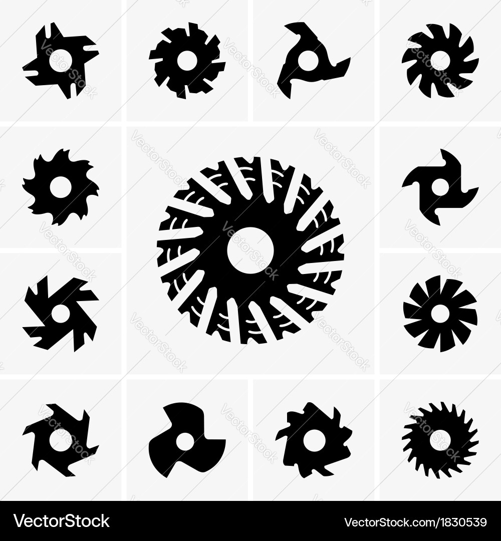 Milling cutter Royalty Free Vector Image - VectorStock