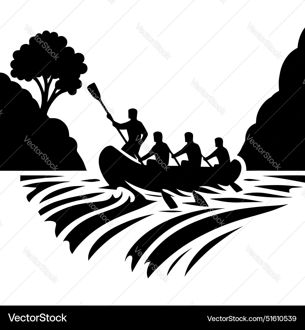 Water Rafting Clip Art