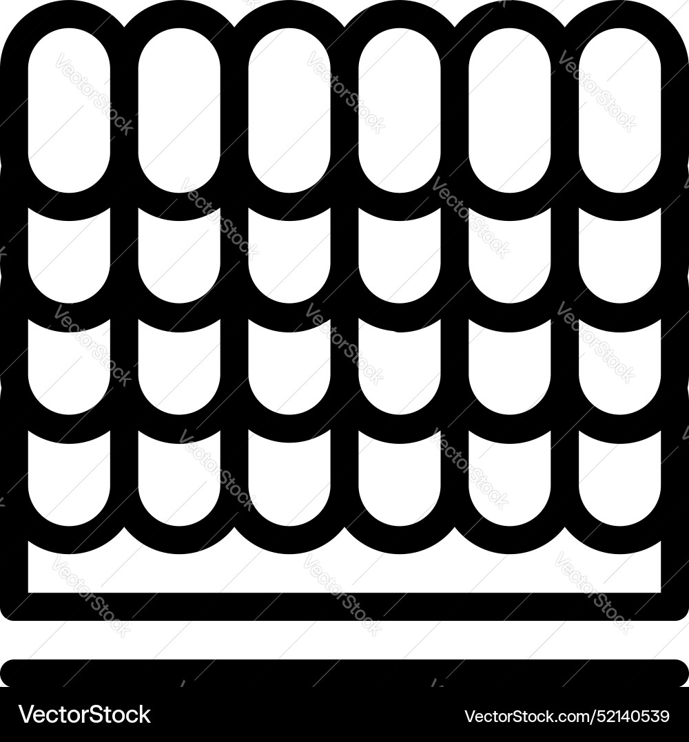 Roof construction material presenting modern Vector Image