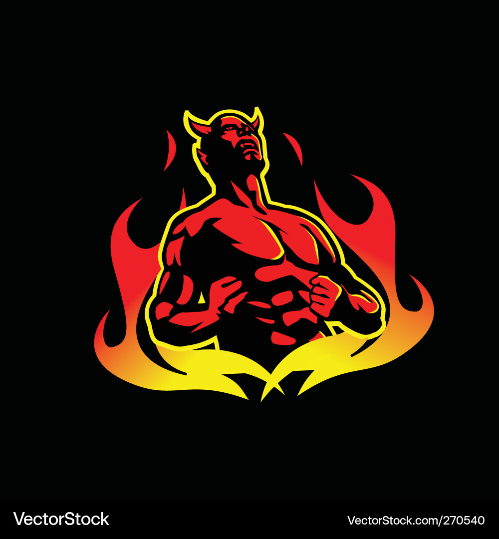 Infernal Demon Royalty Free Vector Image - VectorStock