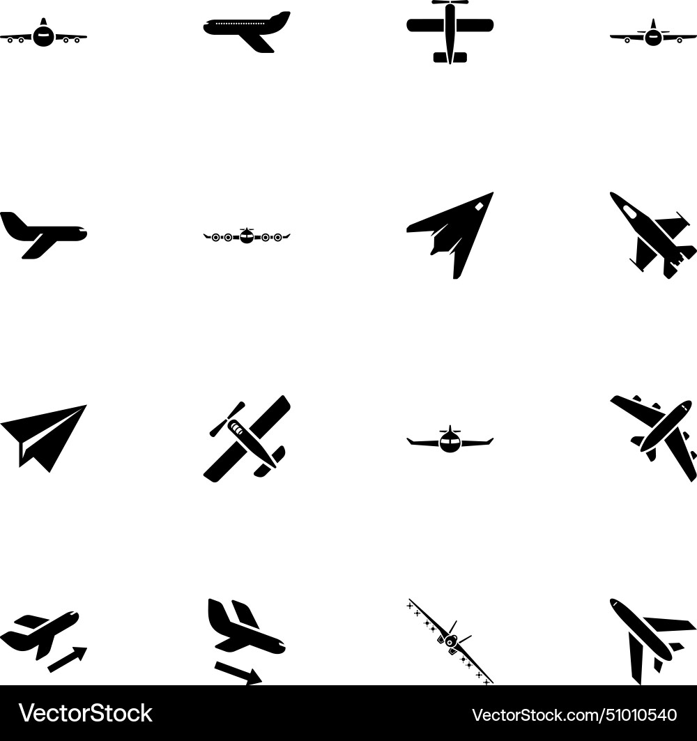 Planes icon - expand to any size change Royalty Free Vector