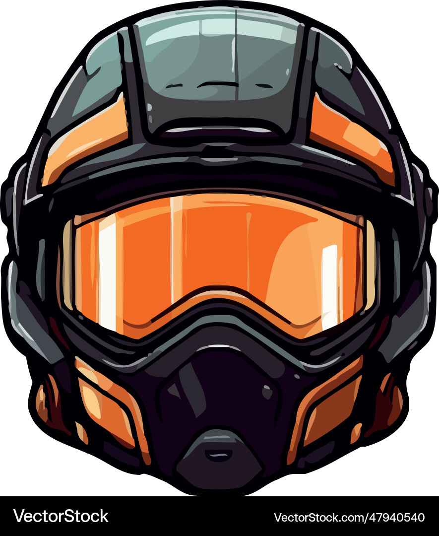 Protective helmet for extreme sports Royalty Free Vector