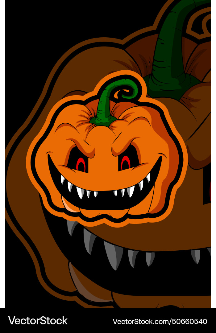 Pumpkin logo Royalty Free Vector Image - VectorStock