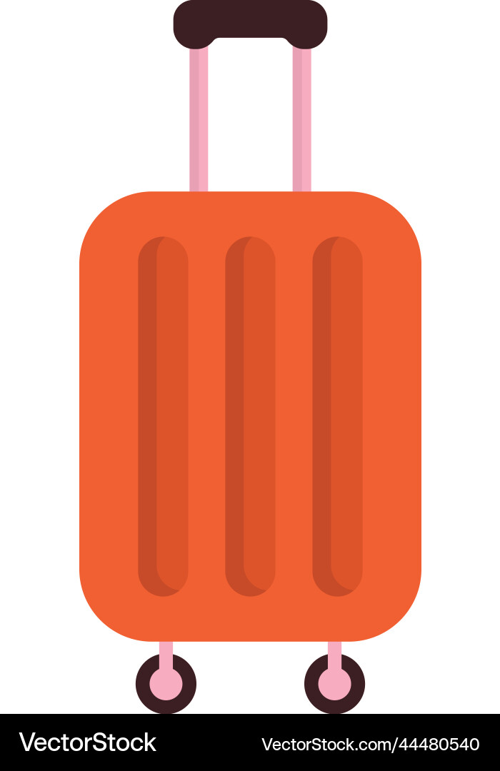 Red trolley case Royalty Free Vector Image - VectorStock