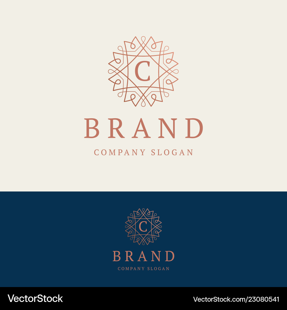 C brand logo Royalty Free Vector Image - VectorStock
