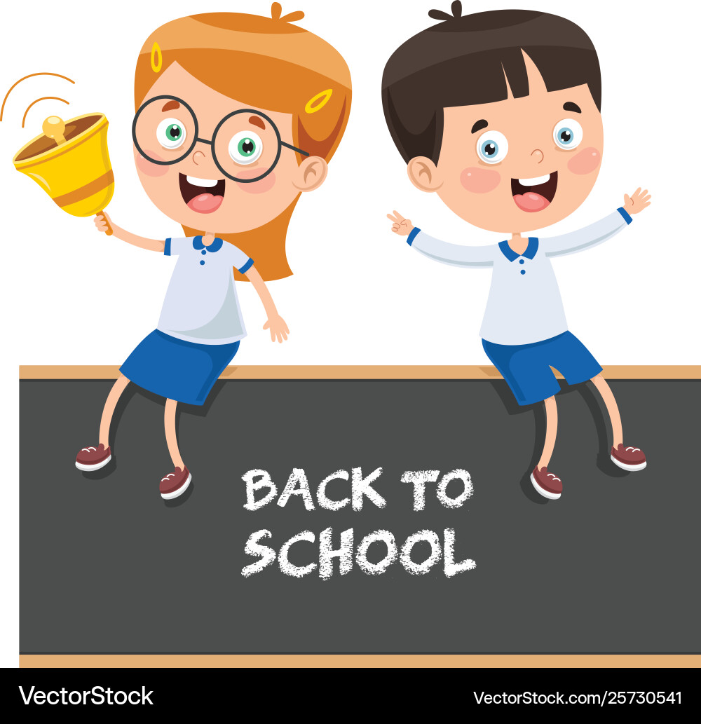 Cartoon students Royalty Free Vector Image - VectorStock