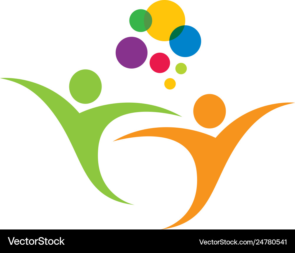 Community care logo Royalty Free Vector Image - VectorStock