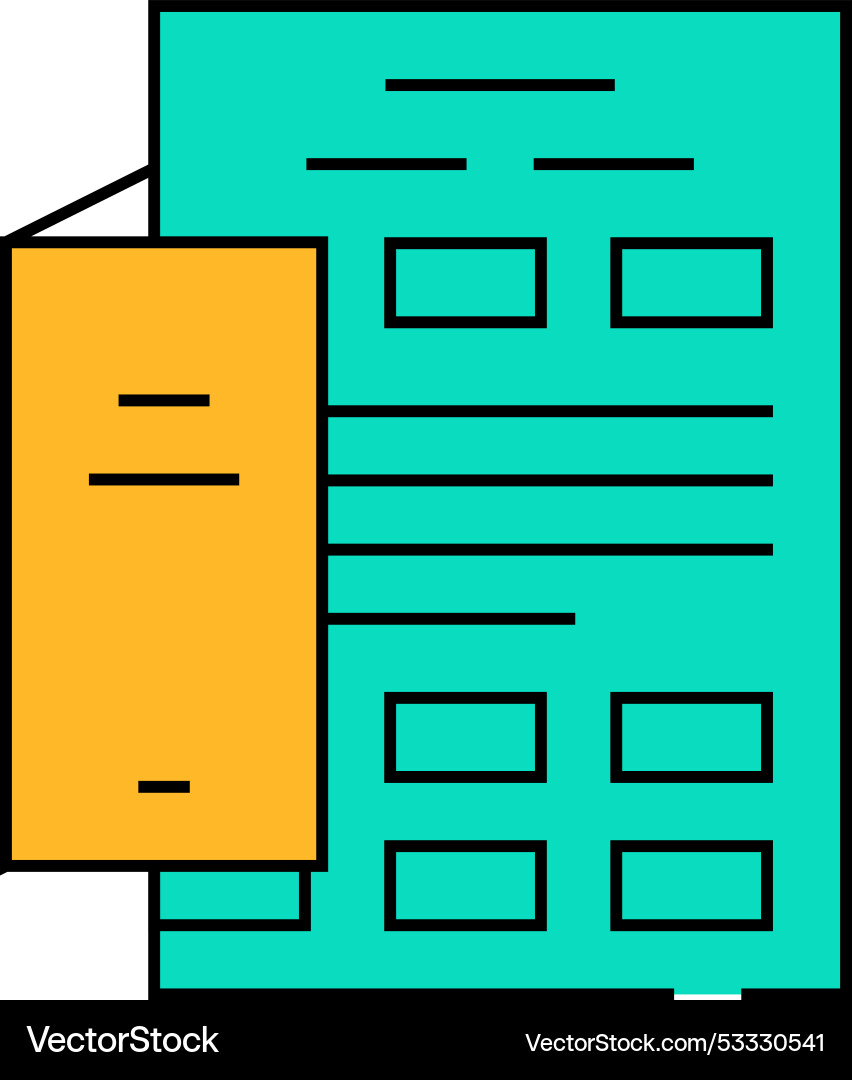 Insert booklet icon color Royalty Free Vector Image