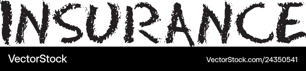 Insurance stamp on white Royalty Free Vector Image