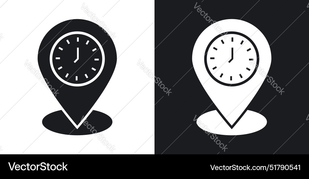 Real time location icon Royalty Free Vector Image